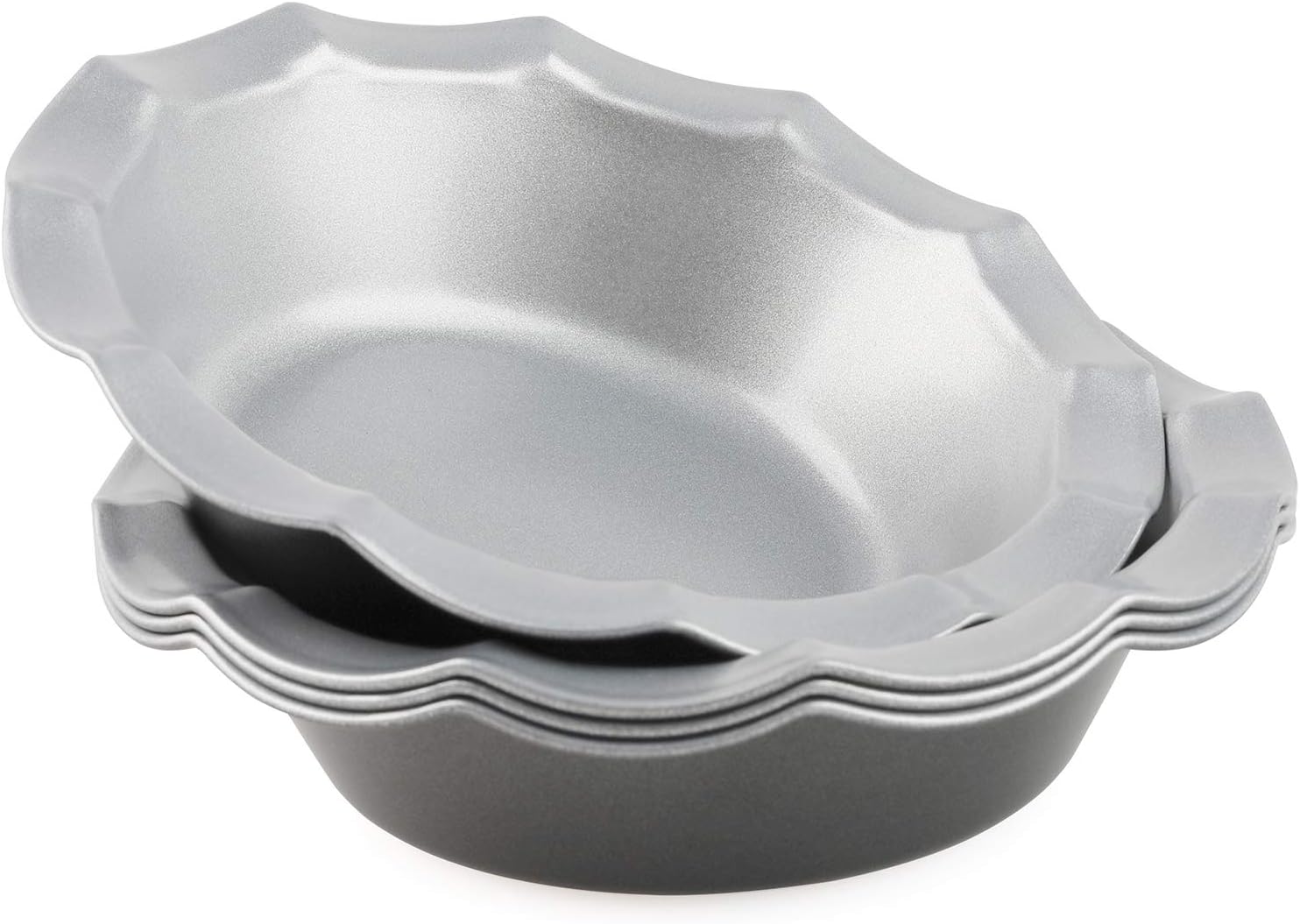 Amazon.com: Mini Pie Pans Set of 4 Small Pie Tins Nonstick Round Pie ...