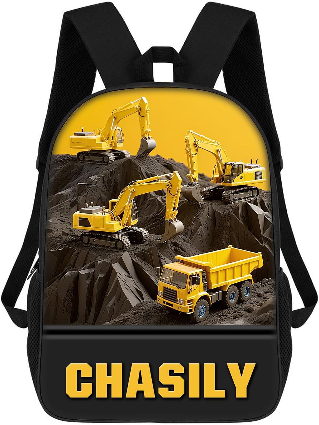 Amazon.com: LZKYCTO Personalized Engineering Vehicle Themed Backpack ...