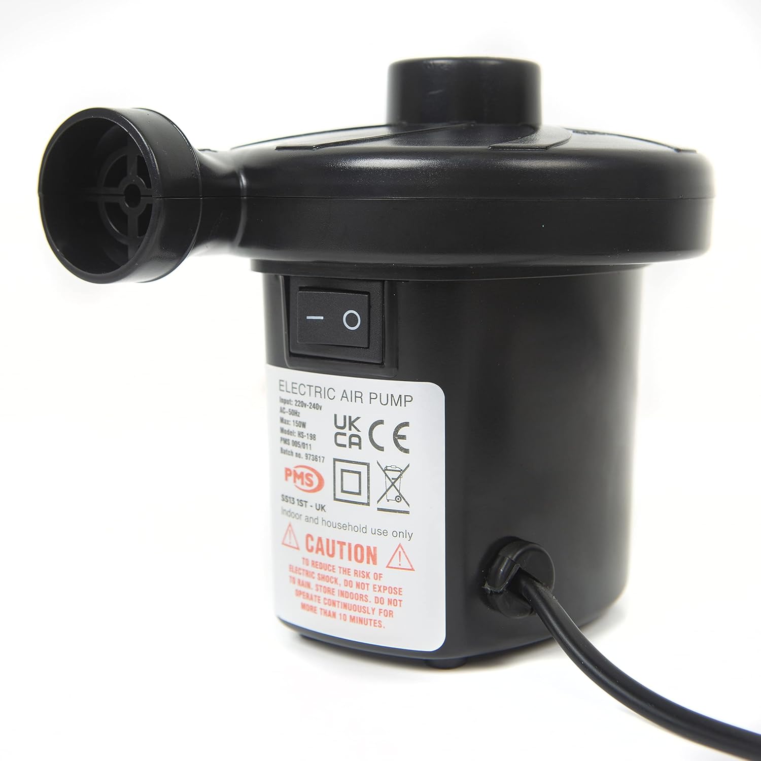 VFM – Inflating Deflating Mains Air Pump With 3 Nozzles – BigaMart