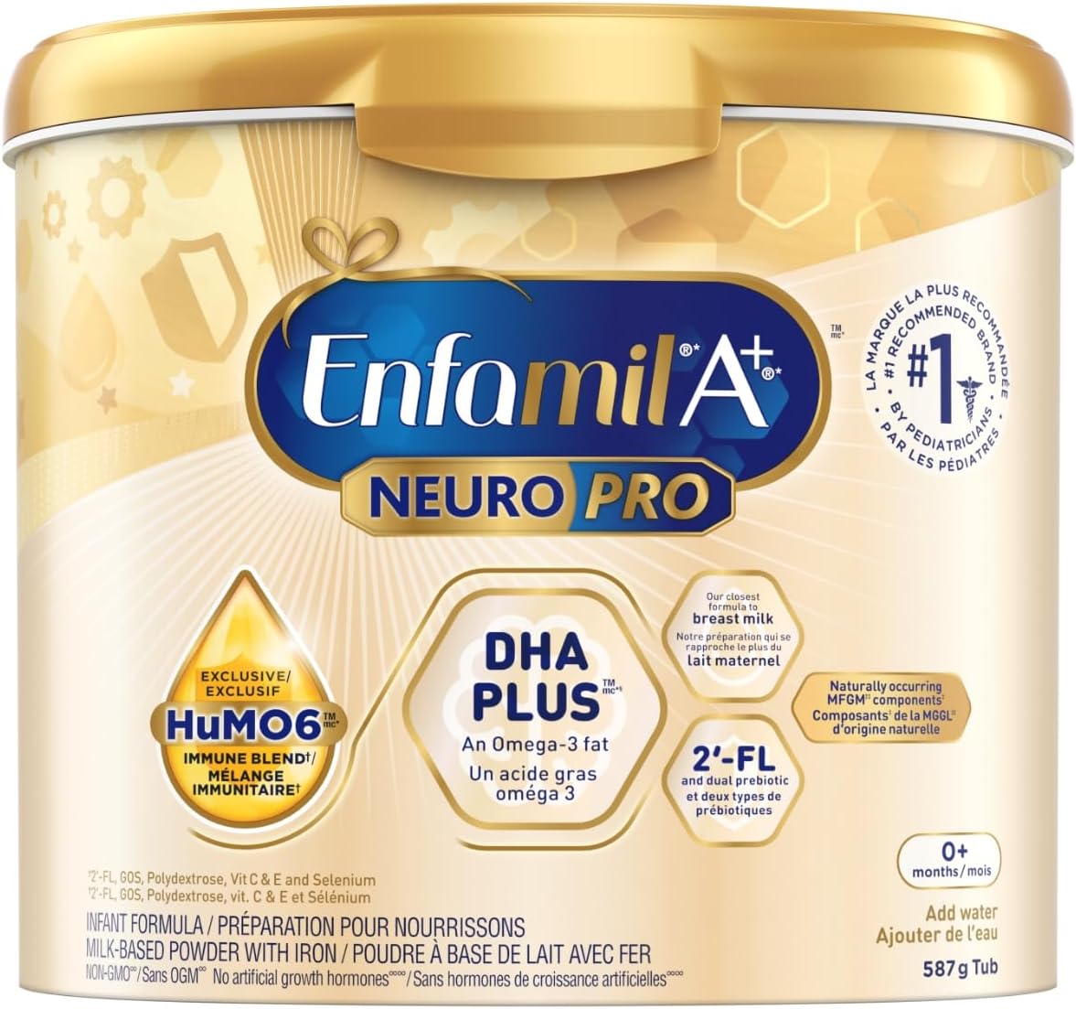 Enfamil A+ NeuroPro Baby Formula, Powder Tub, with Brain Building DHA and 2'FL for Immune ...