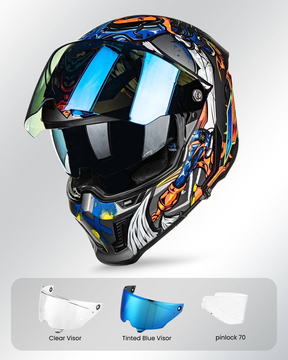 Snapklik.com : ILM Motorcycle Helmets For Adult Men Women Full Face DOT ...