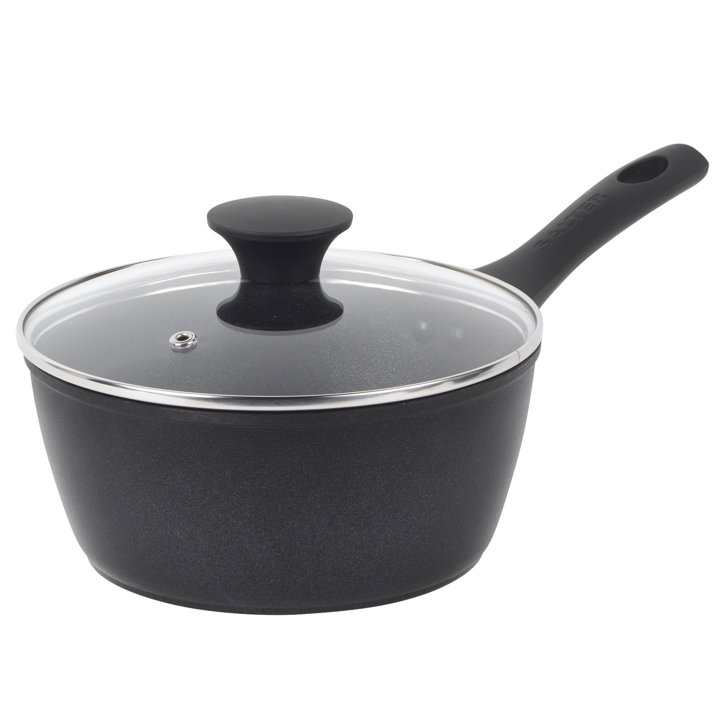 Salter BW09324 Saucepan With Lid – 20 cm Non-Stick Cooking Pot, Forged ...