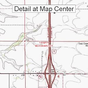 Amazon.com : USGS Topographic Quadrangle Map - Tangent, Oregon (Folded ...