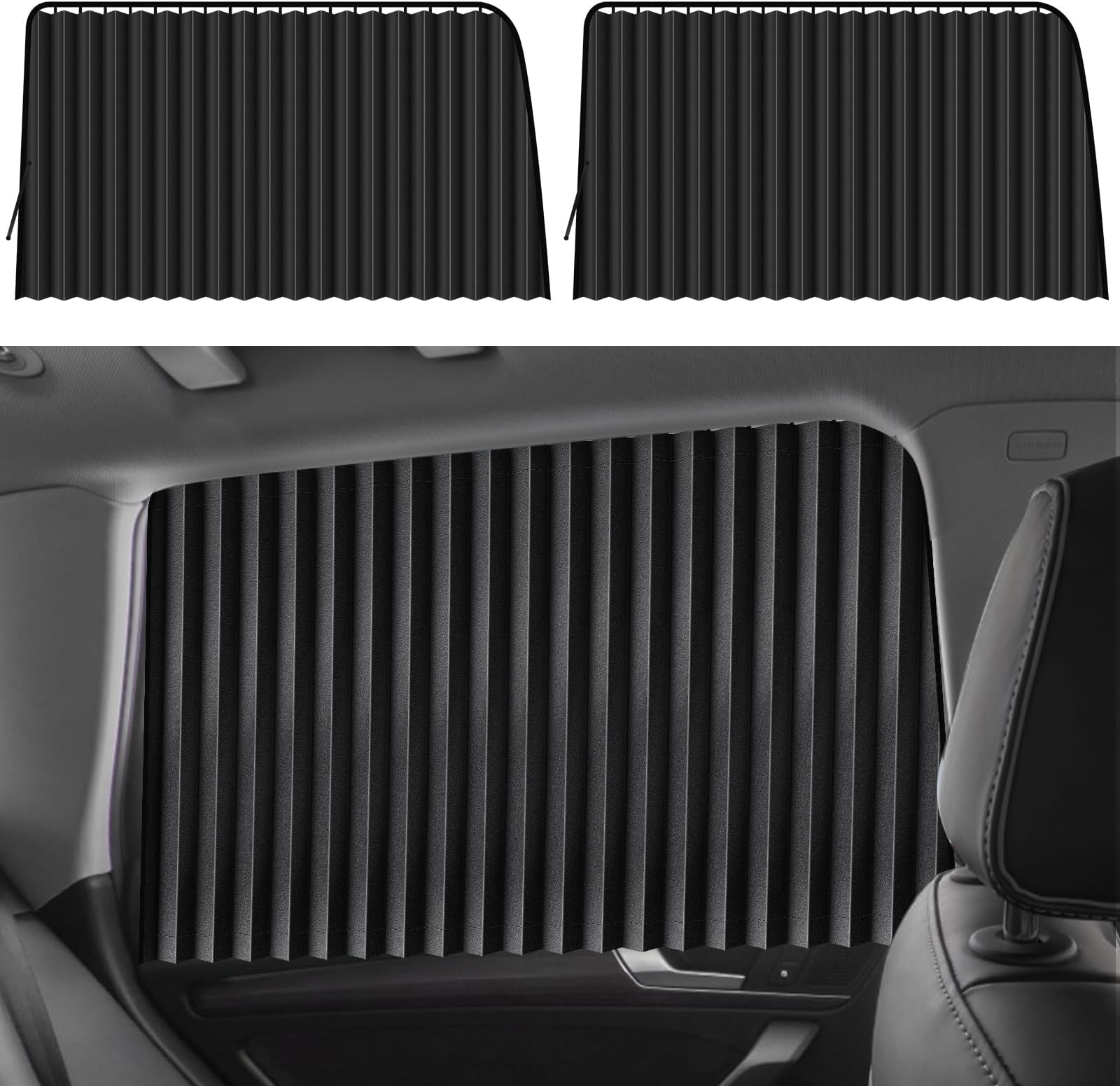 Amazon.com: ZATOOTO Car Window Shades 4 Pack Blackout Side Window Sun ...