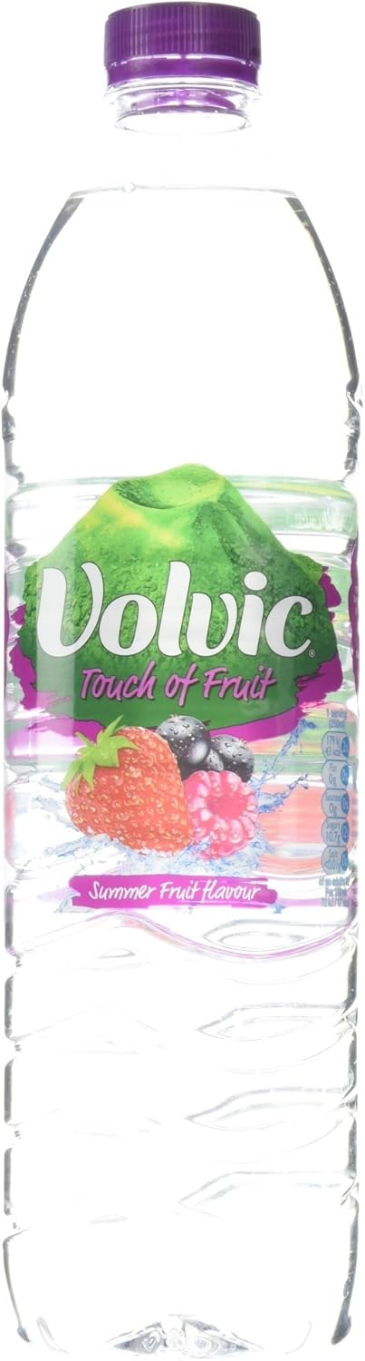 Volvic Touch of Fruit Summer Fruits Natural Mineral Water Drink, 1.5L ...