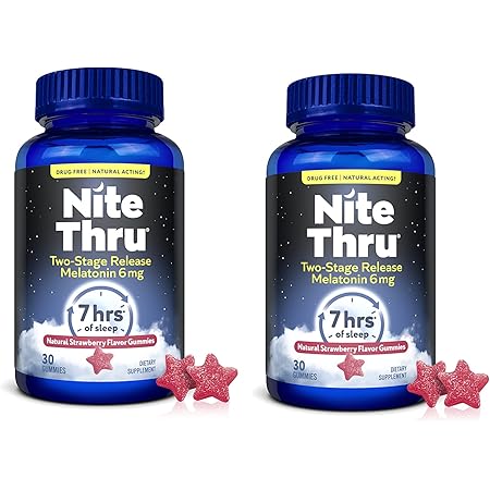 Amazon.com: Nite Thru Advanced Sleep Aid for Adults, Two-Stage Timed ...