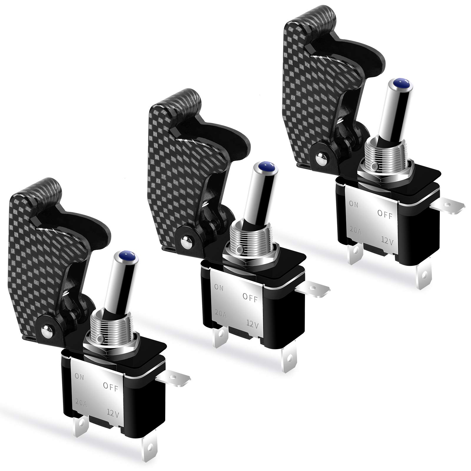 Tilt Truck 12 Volt Switch Nilight 5PCS Led Lighted Rocker Switch 12V