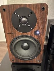 Roxel Onyx Active Bookshelf Speakers, 100-Watt RMS Power, Wireless BT 5 ...