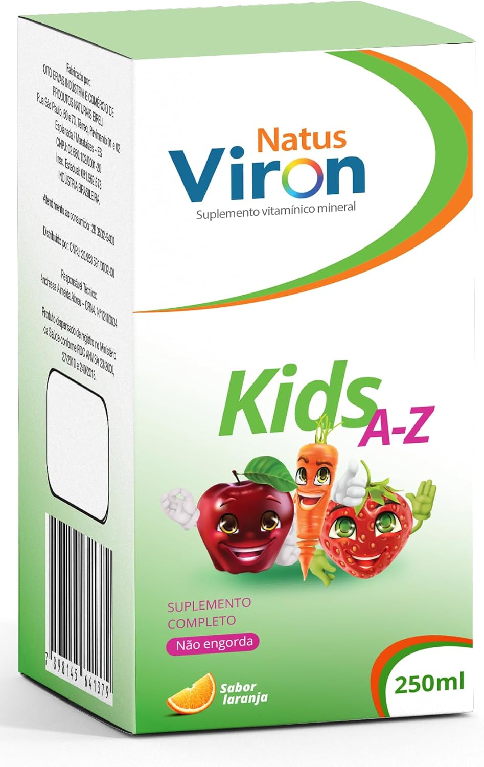 Suplemento Alimentar Natus Viron Kids A-Z 250mL | Amazon.com.br