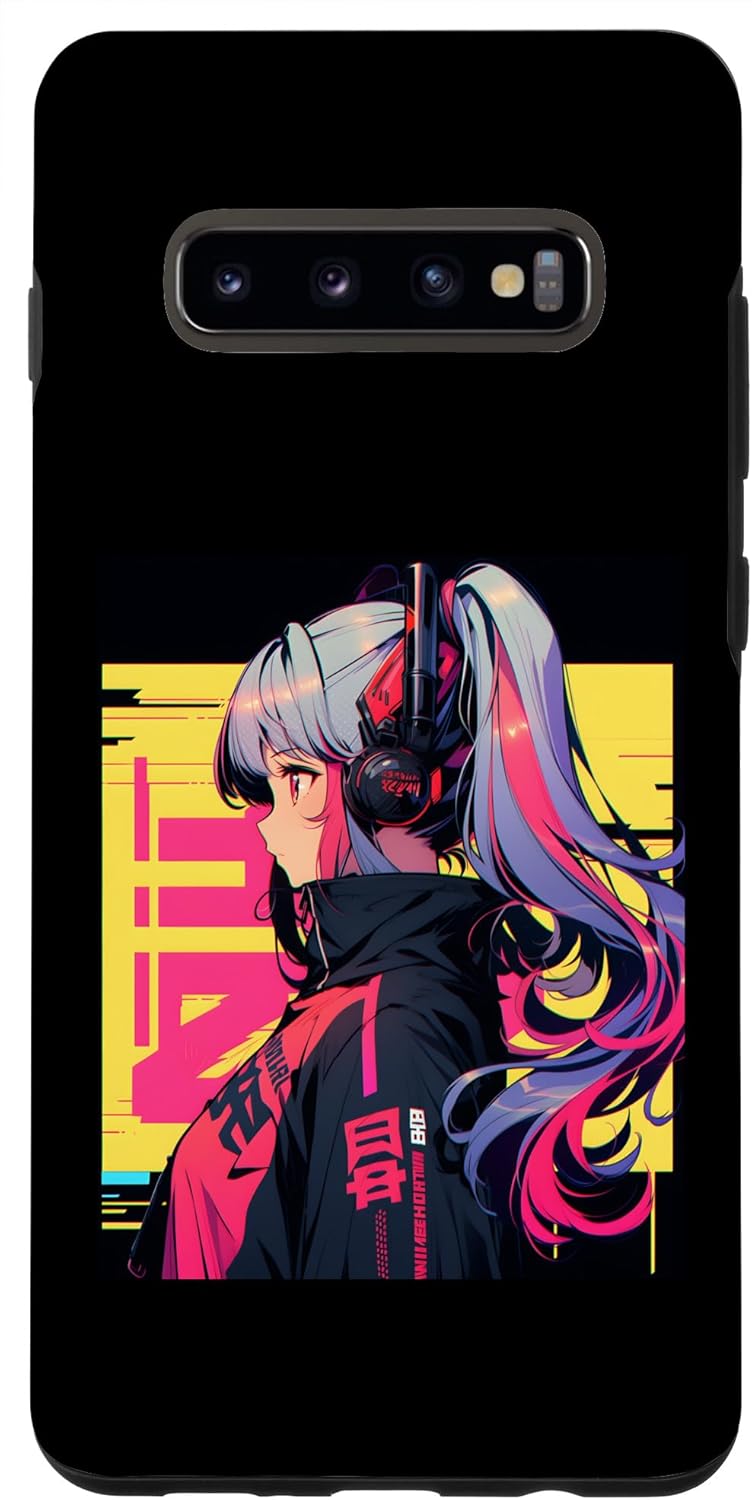 Amazon.com: Galaxy S10+ Manga Anime Aesthetic Cyberpunk Techwear Harajuku Case : Cell Phones ...