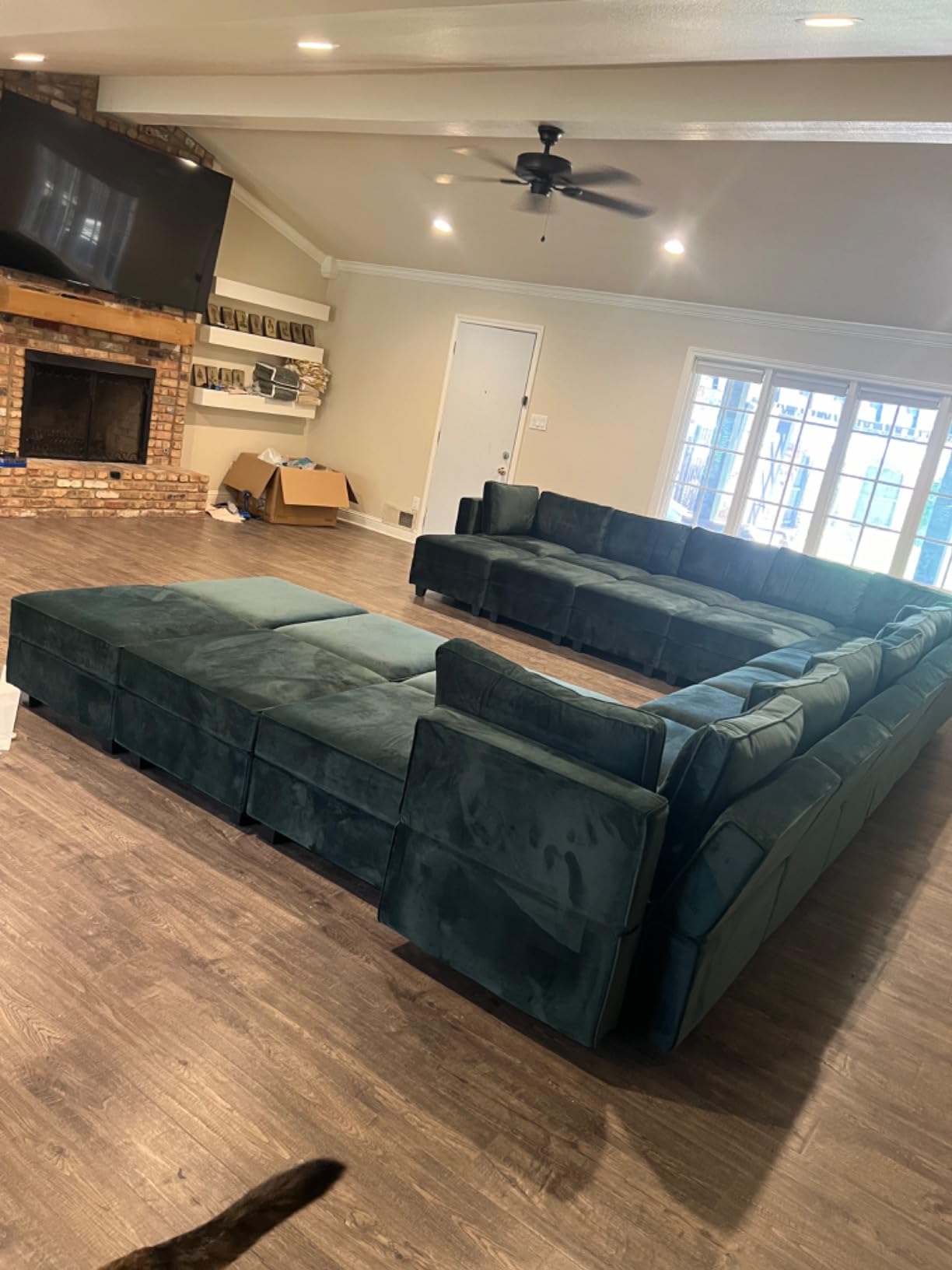 $129/mo - Finance Belffin Modular Large Sectional Sofa with Storage ...