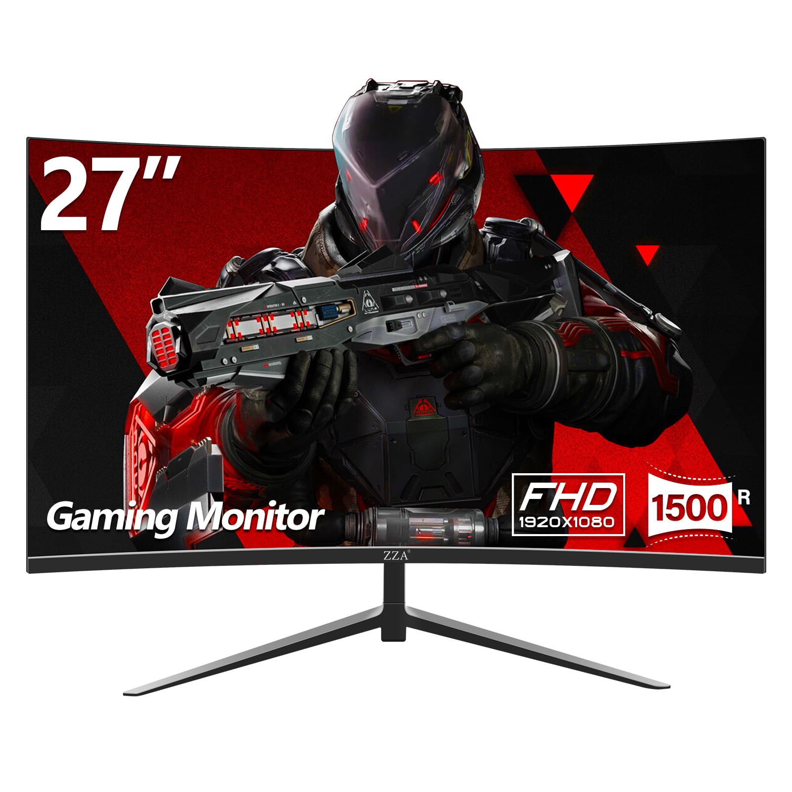 Snapklik.com : ZZA Gaming Monitor 27 Inch Curved 180Hz 165Hz144Hz1ms ...