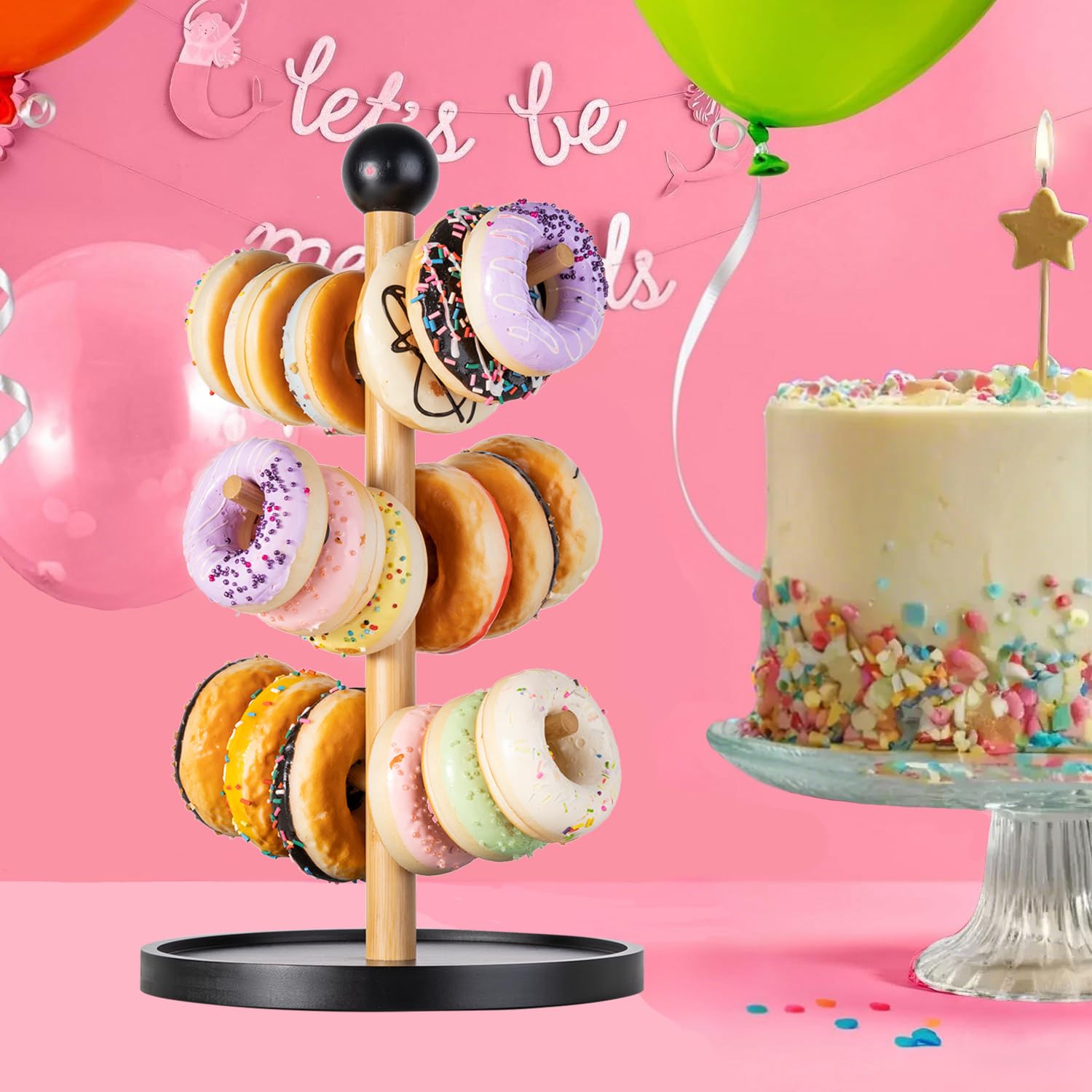 Snapklik.com : Donut Stand 1 Pack,Donut Display Stand For Dessert Table ...