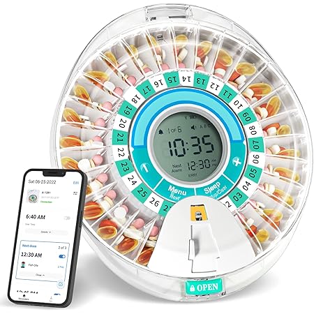 Amazon.com: LiveFine Smart WiFi Automatic Pill Dispenser | 28-Day ...