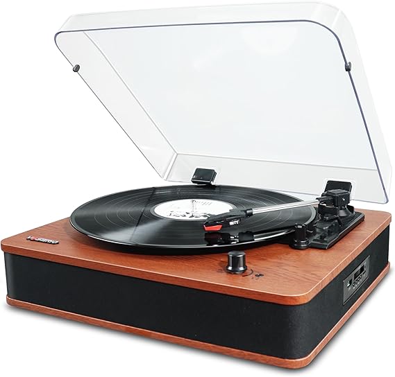 VOSTERIO Bluetooth Record Player Versatile Turntable with Speakers, LP ...