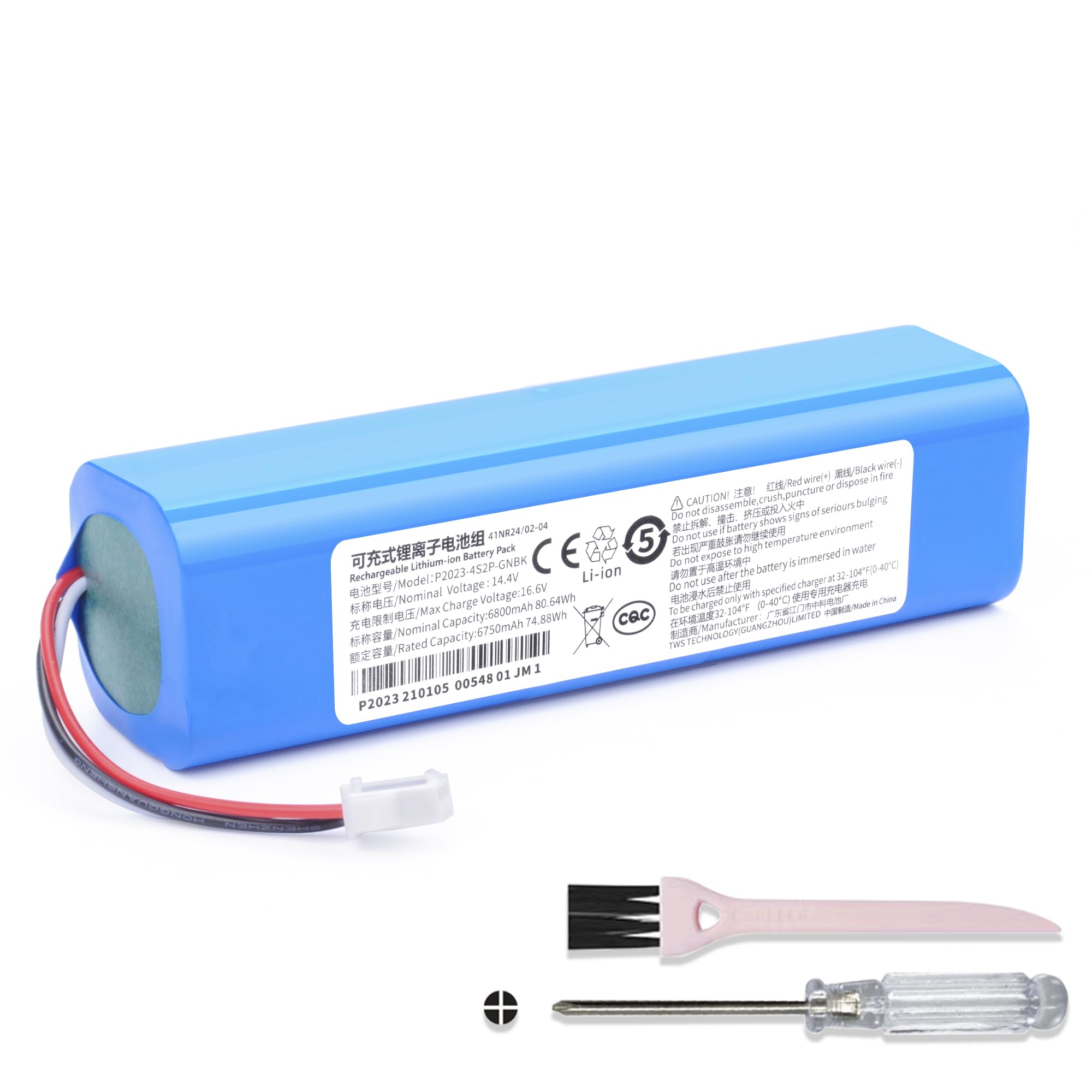 Snapklik.com : 6800mAh Vacuum Battery For Proscenic M7 Pro M8 Pro M7 Max, Viomi S9 Viomi D800 ...