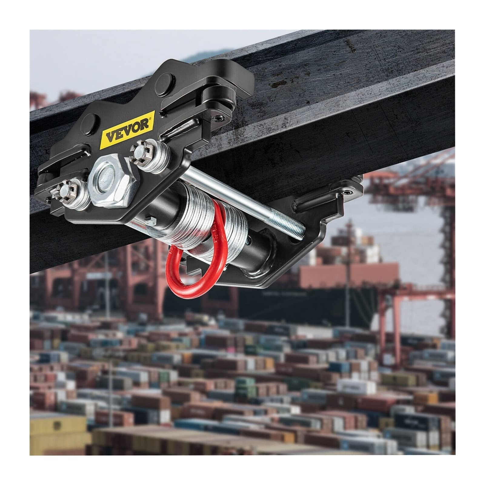 Buy Engine Hoist 550-2200 Lbs Plain Trolley Push Beam Monorail Trolley ...