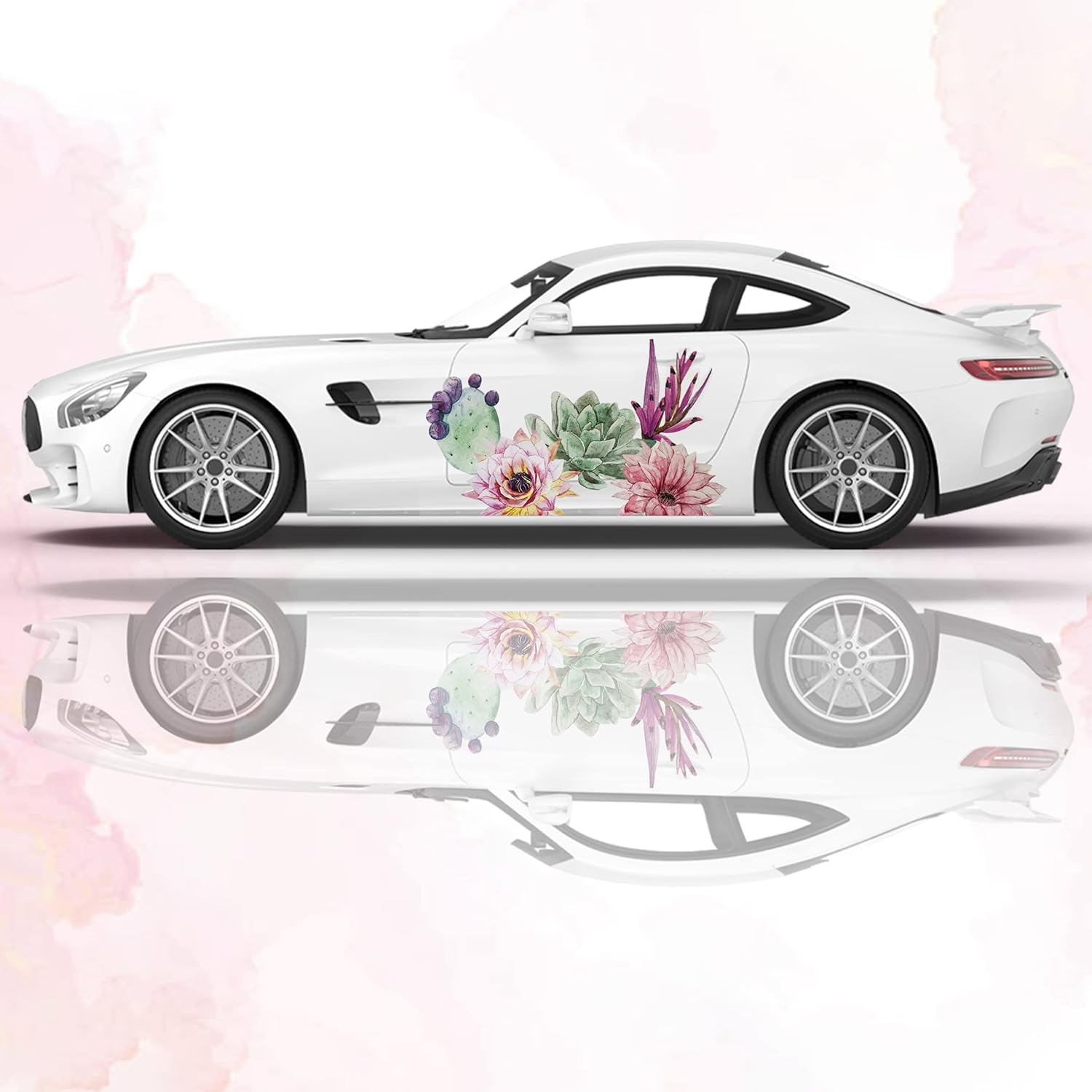 Amazon.com - Watercolor Cactis Car Decal, Watercolor Nature Plants ...