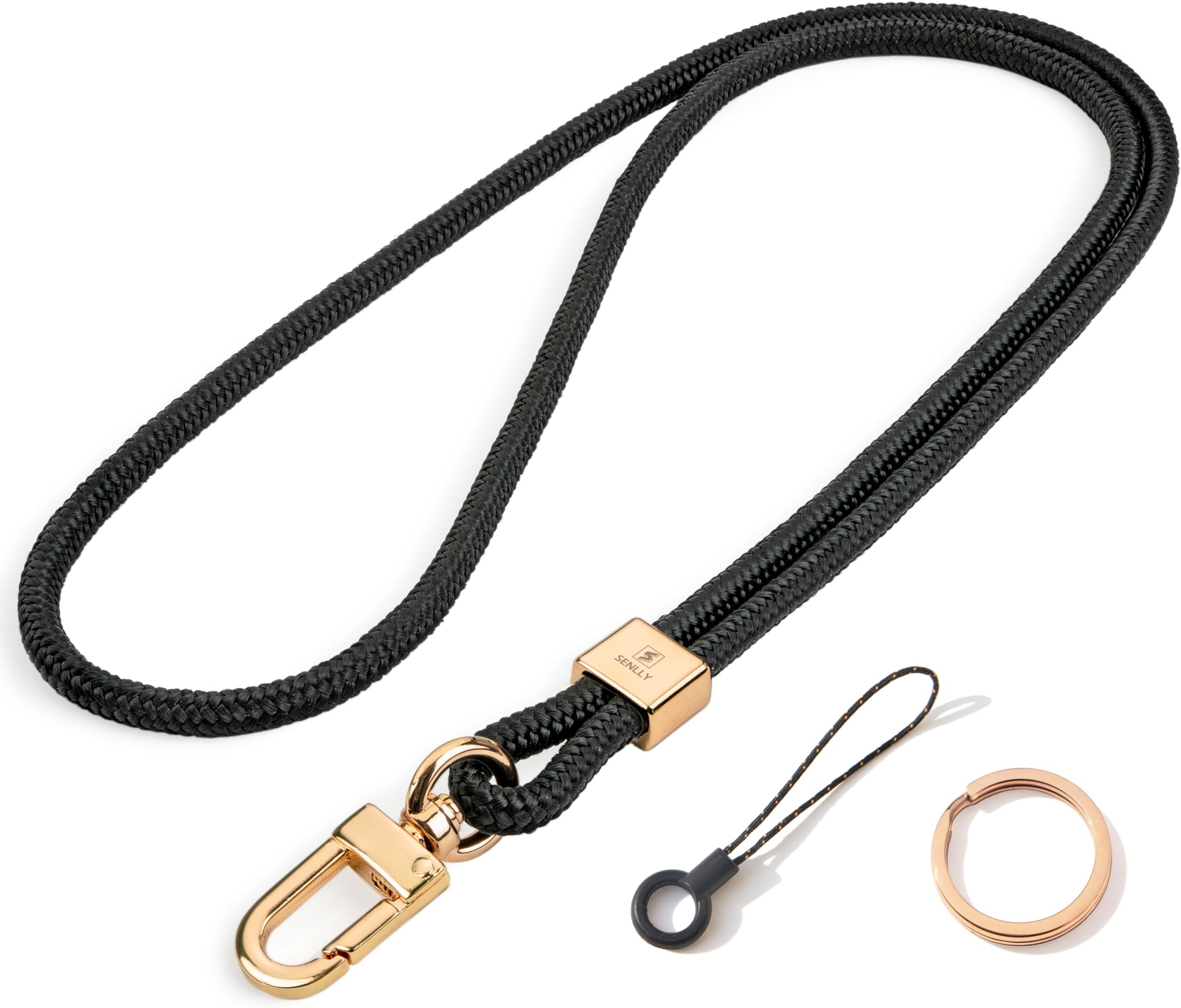 Amazon.com: Muasopst Leather Lanyard Keychains, Set of 2 Vintage Neck ...