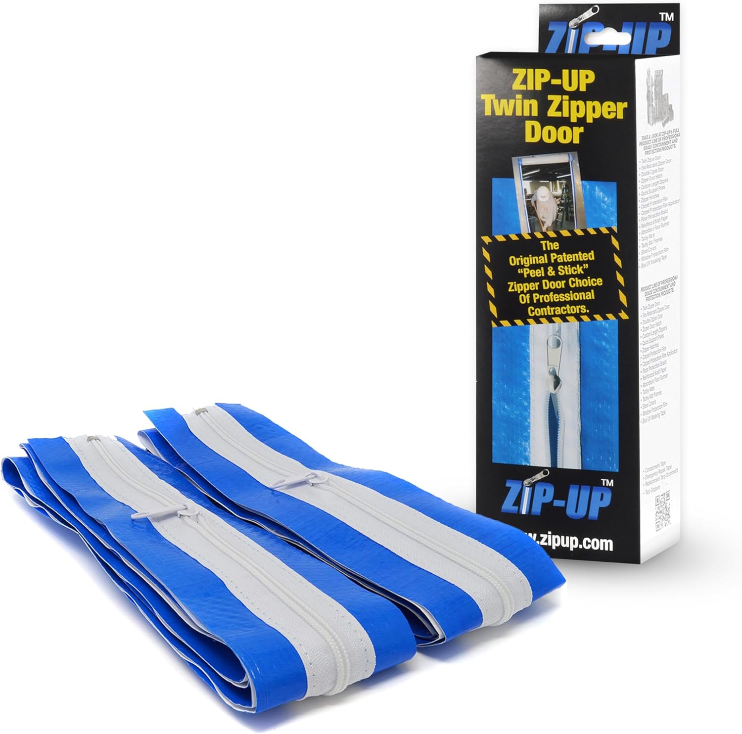 Amazon.com: ZIP-UP Poly Zipper Door - 84" x 3" Peel & Stick Dust ...