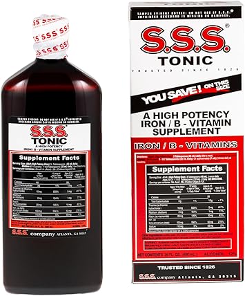Amazon.com: S.S.S. Tonic – High Potency Iron Supplement with B1, B2, B3 ...