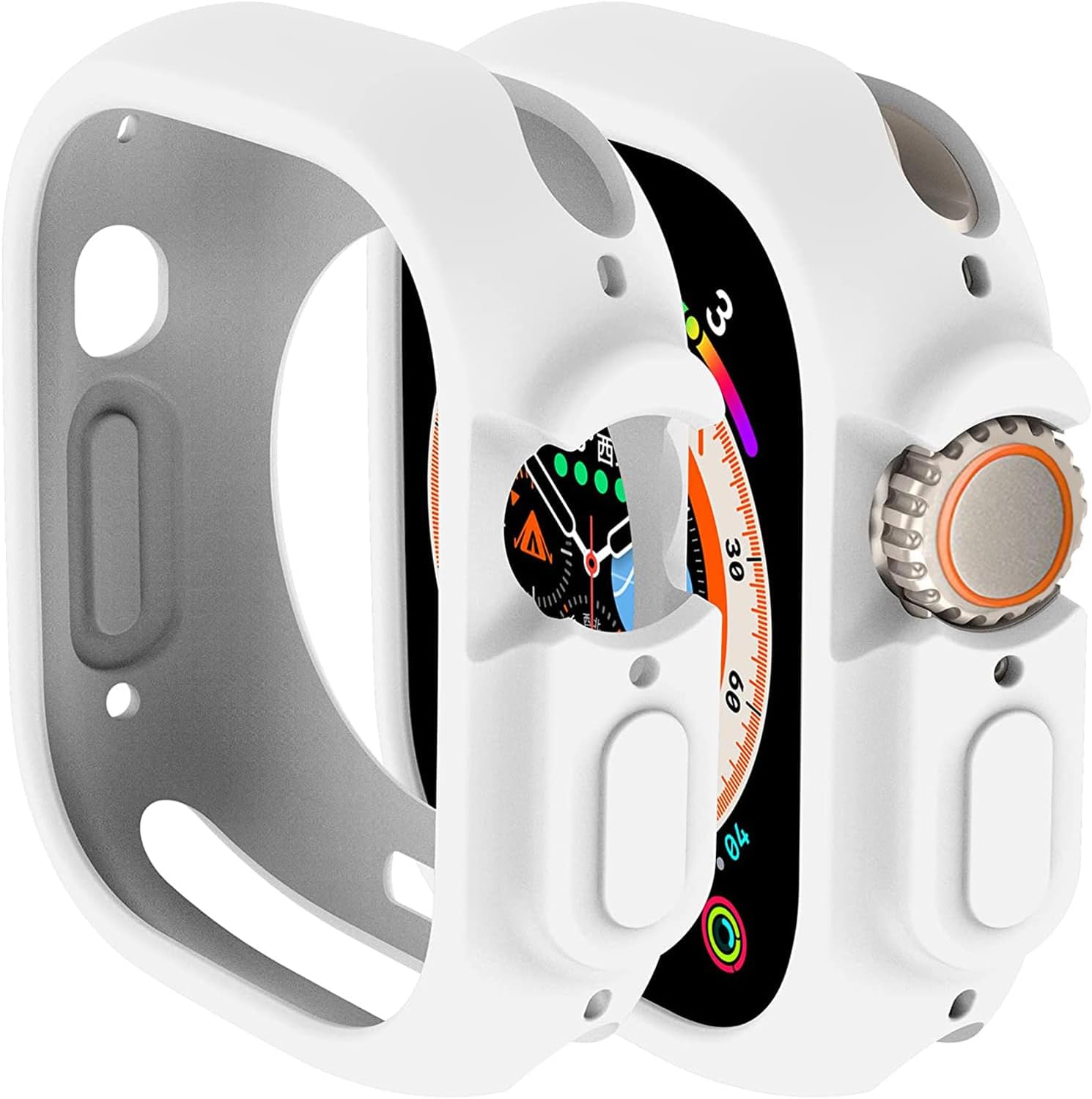 Amazon.com: Miimall Compatible for Apple Watch Ultra 2 49mm Case, Apple ...