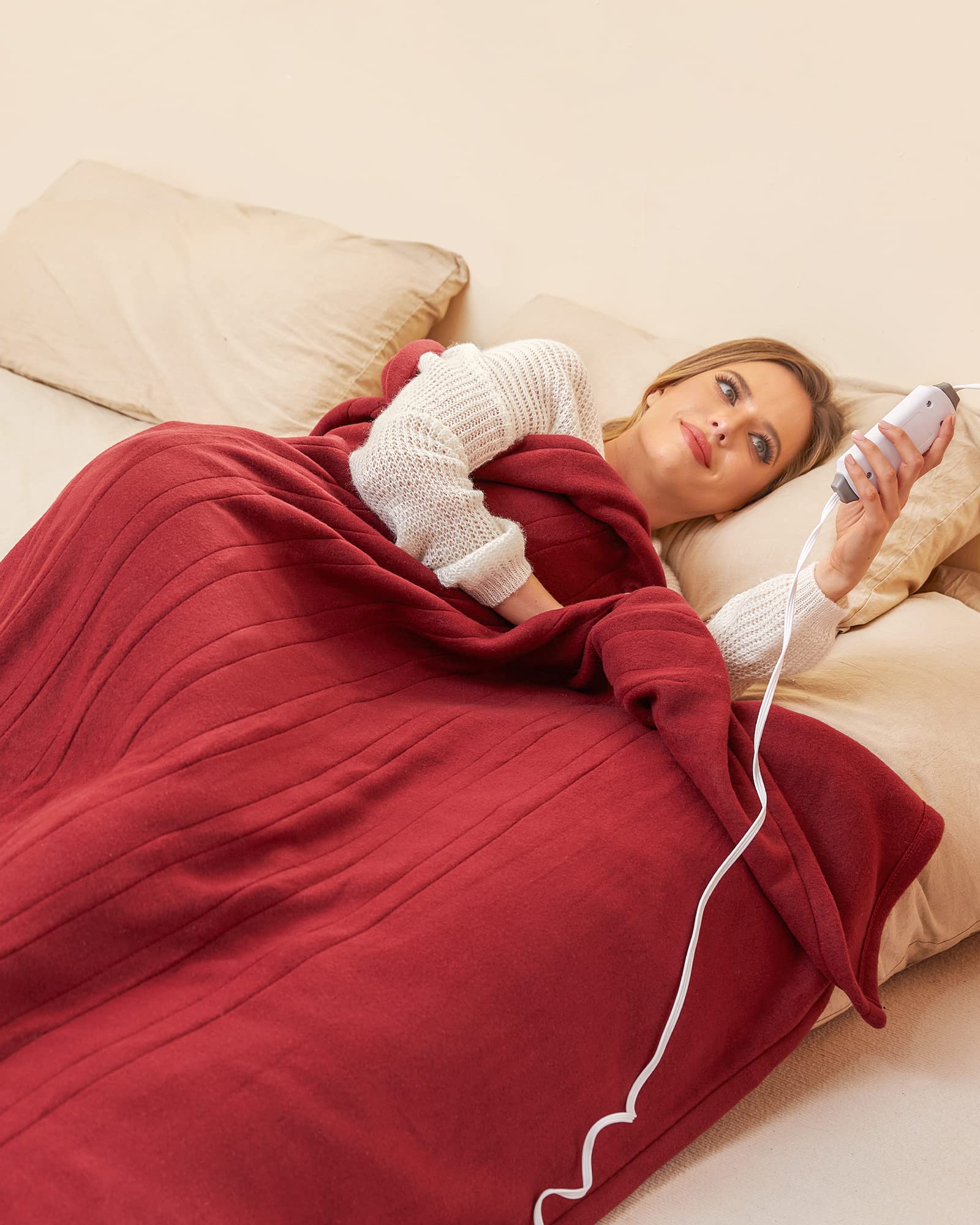 Heated Blanket 72" x 84" Full Size with 4 Heating Levels, 10H Auto Shut ...