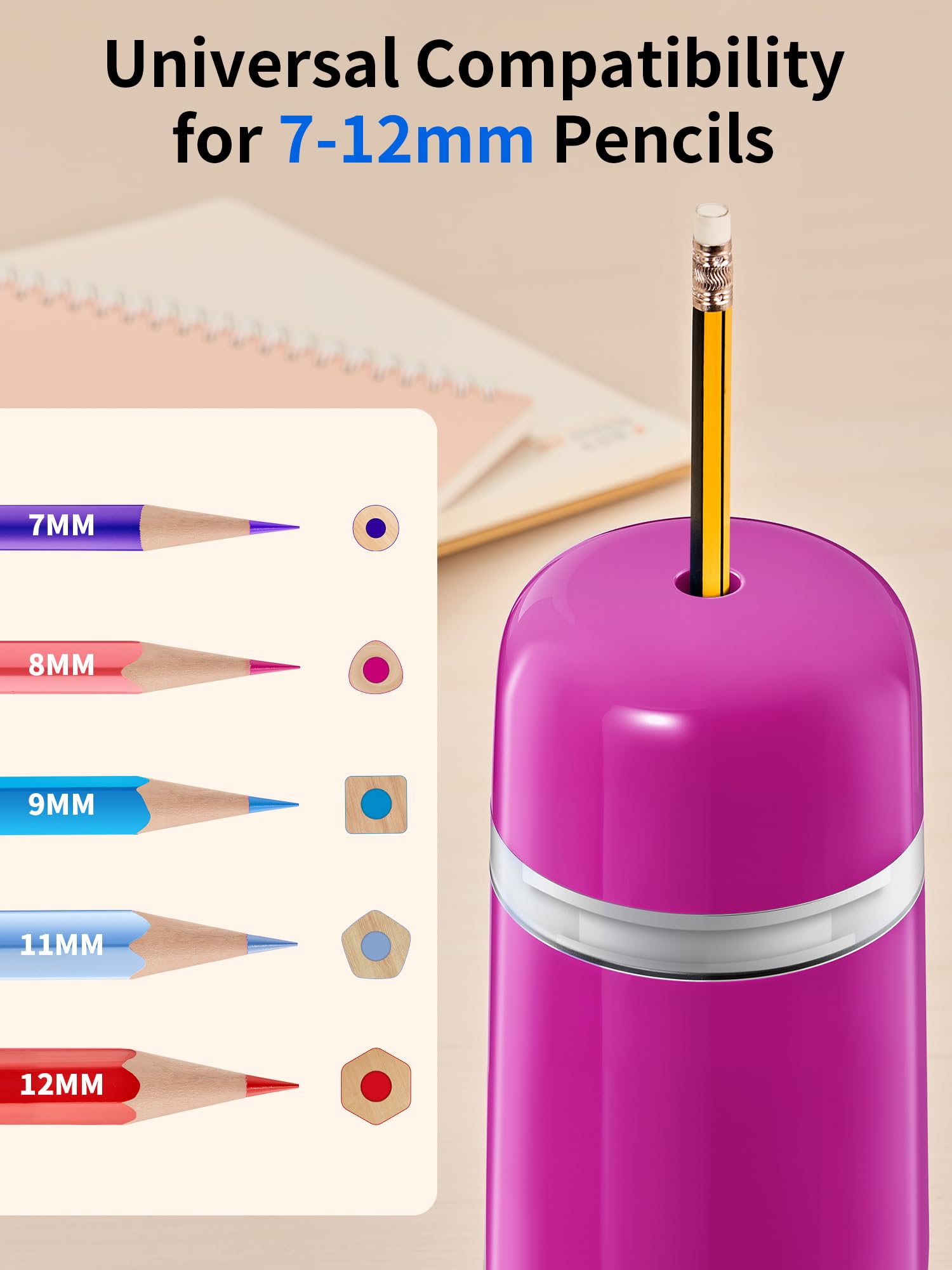 Snapklik.com : JARLINK Automatic Electric Pencil Sharpener - Hands-Free ...