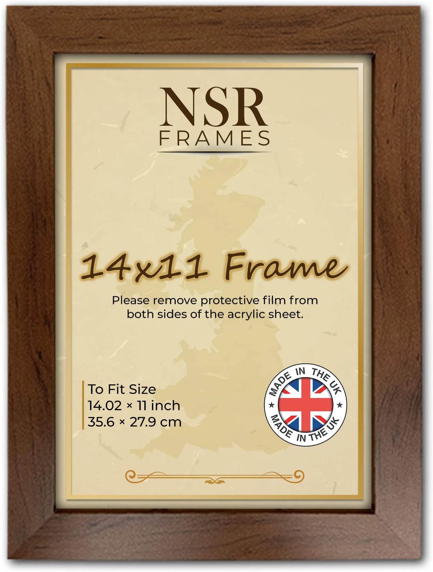 Frame Company Eldridge Range Mahogany 14x11 inch Picture Photo Frame ...