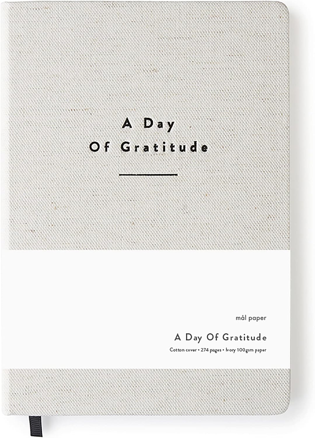 Amazon.com : Mål Paper Daily Gratitude Journal - Cotton Hardback | 6 ...