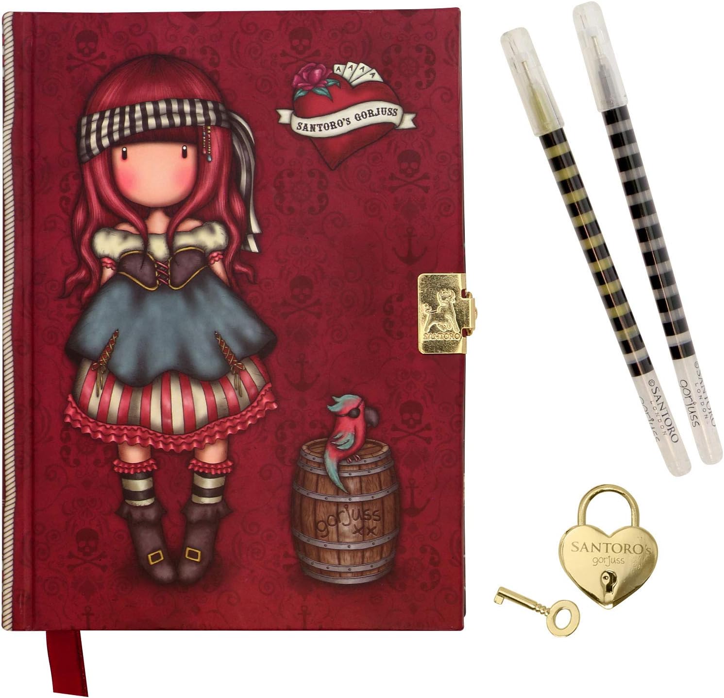 Santoro Gorjuss – Lockable Journal/Notebook and Gel Pen Gift Set – Mary ...