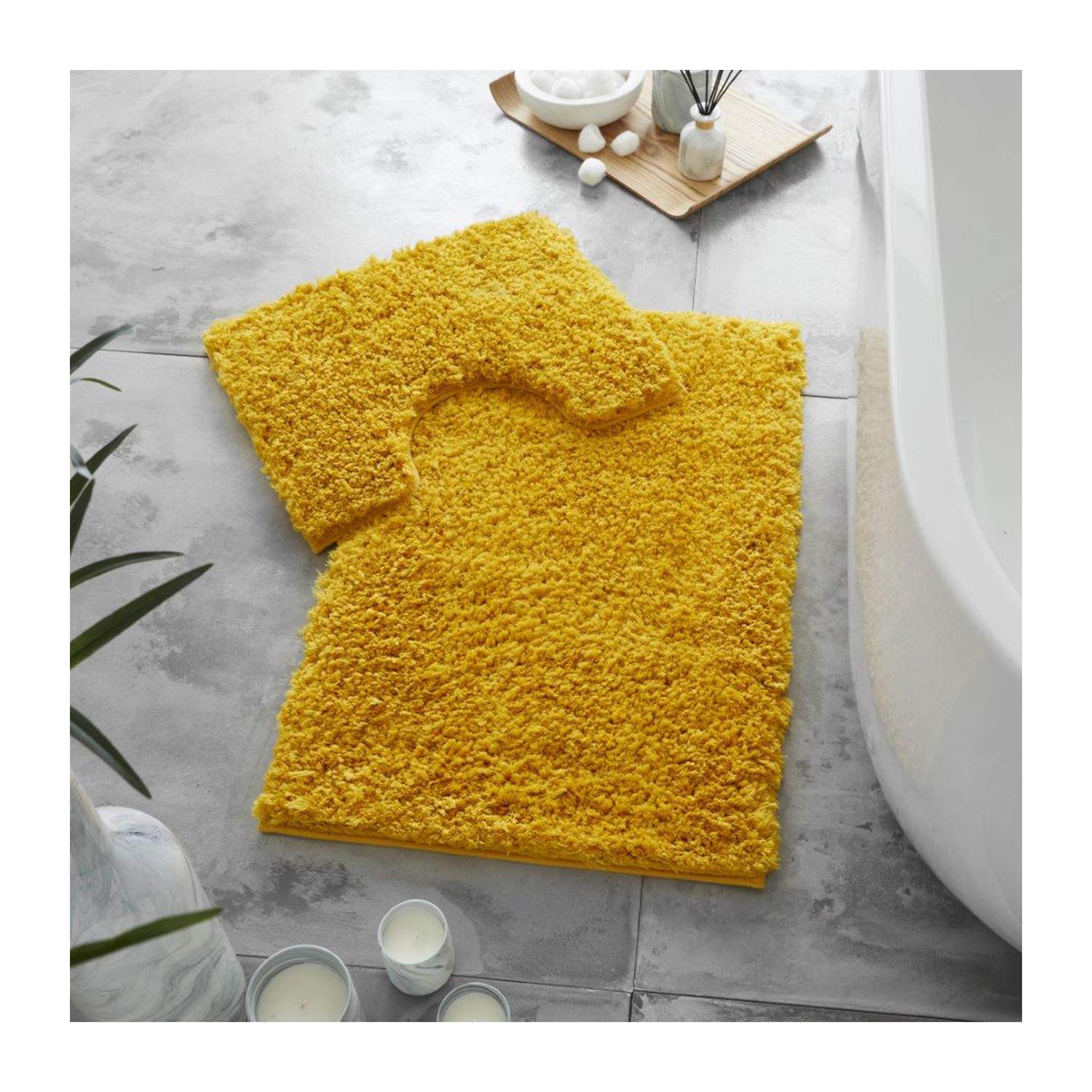 Lions Bath Mat Set - Ultra Soft Fluffy Bathroom Mat Sets 2 Piece ...