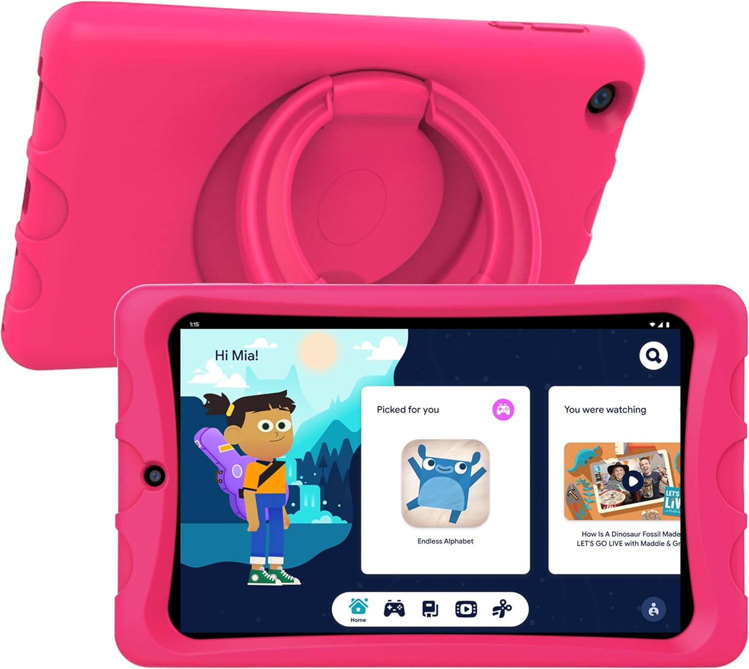 Amazon.com : onn. ONN 8-inch Kids Tablet, 2.0 GHz Quad-Core, 32GB ...