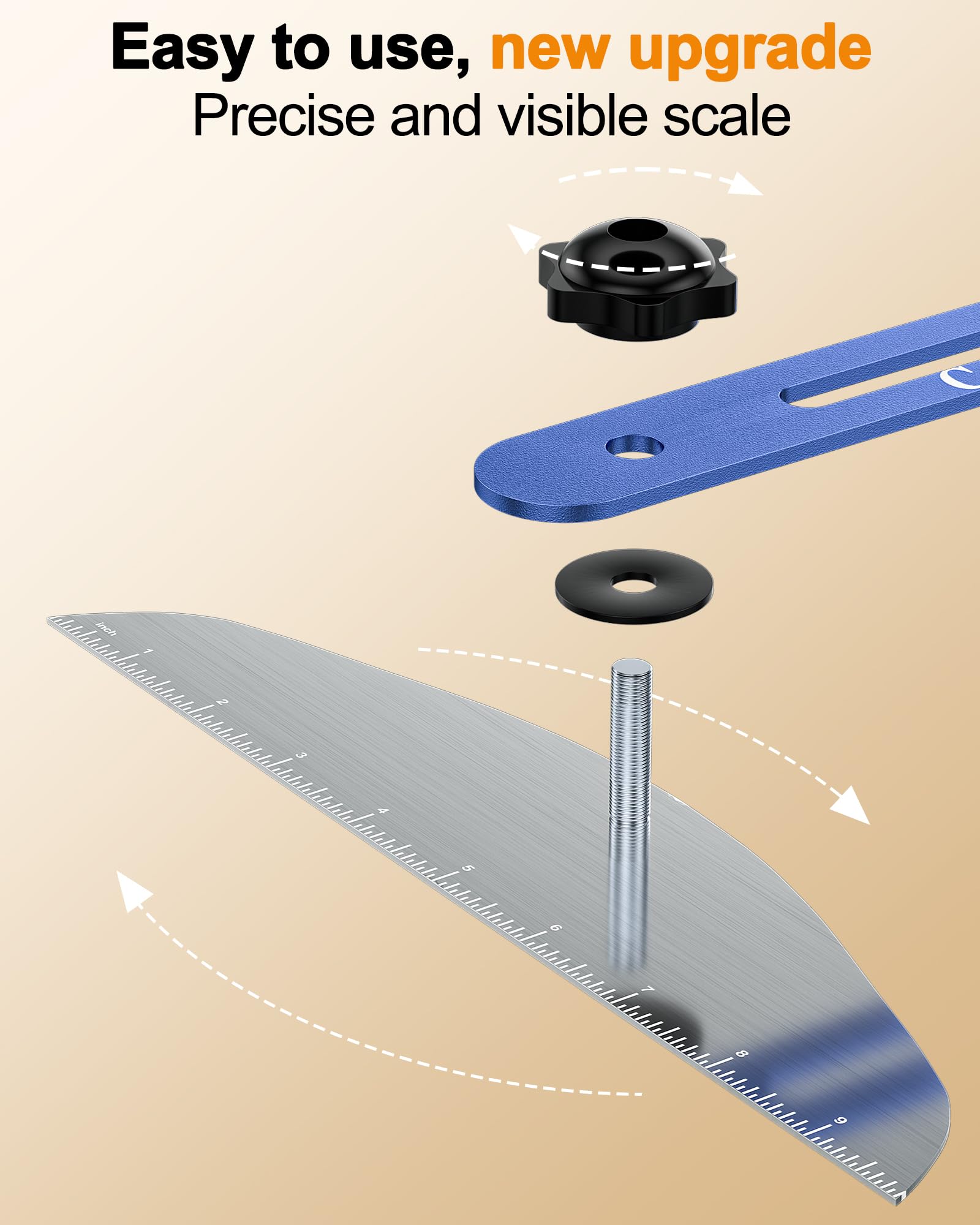 Snapklik.com : Stair Measurement Tool Precision Stair Tread Template ...