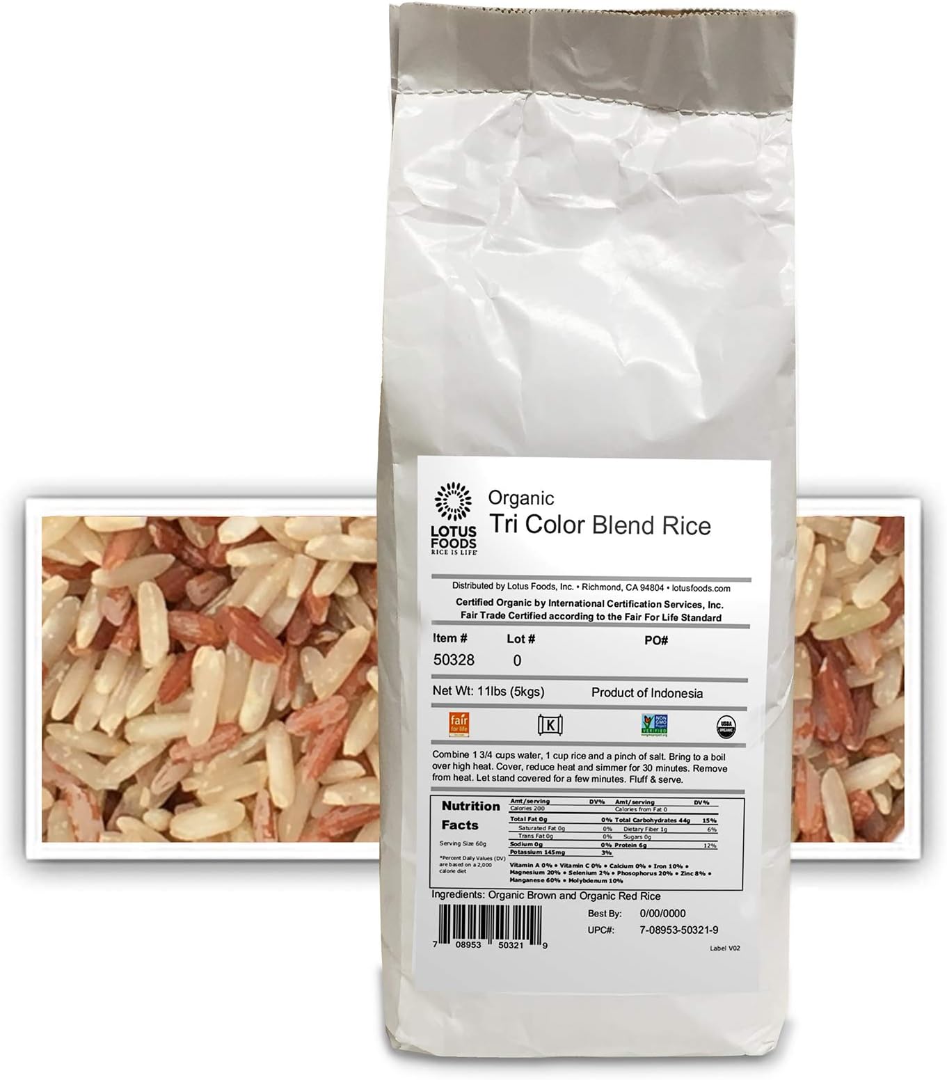Amazon.com : Lotus Foods Gourmet Organic Red Rice, 0.94 Pound (Pack of ...
