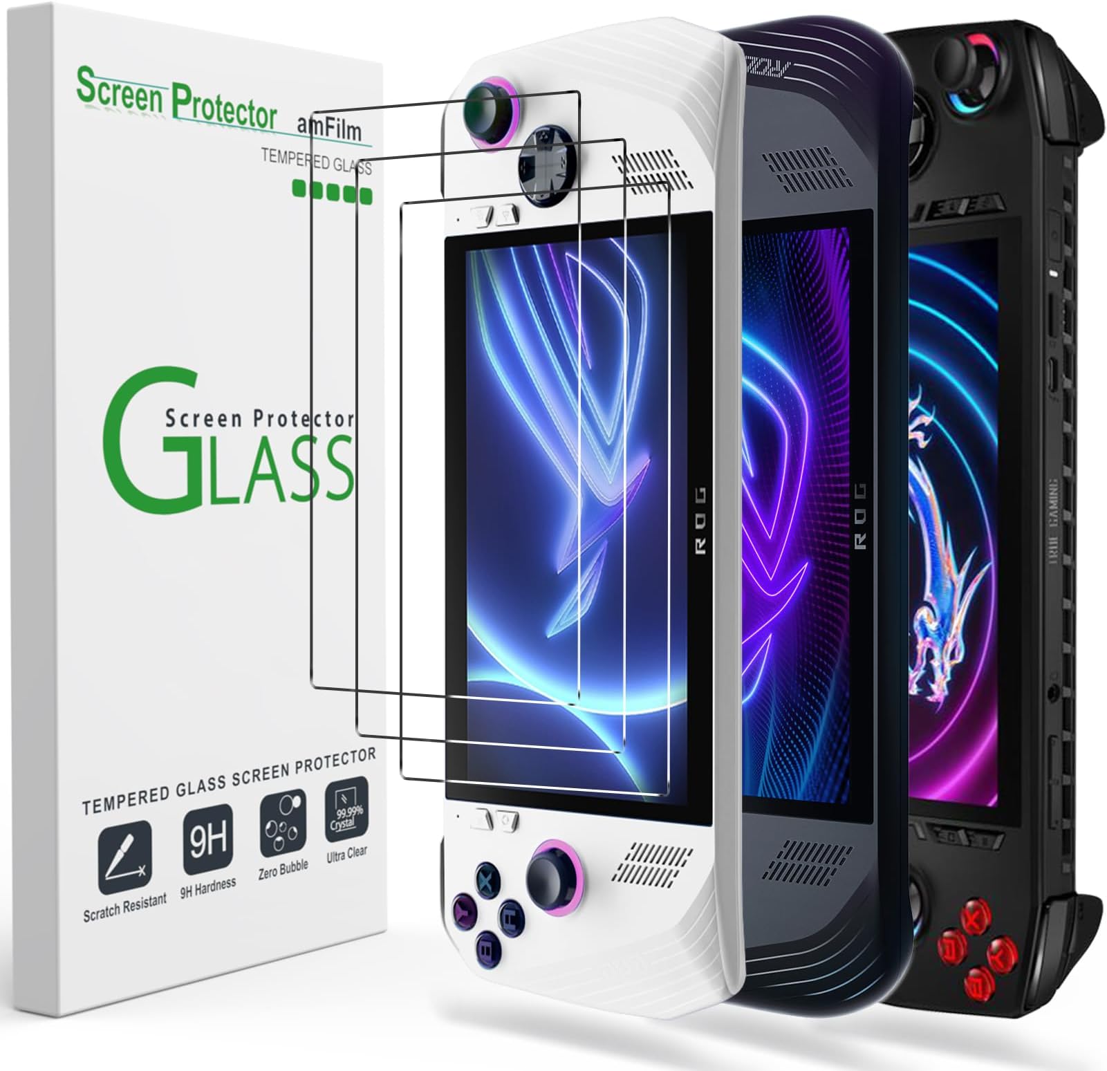 Amazon.com: JSAUX ROG Ally Screen Protector 2-Pack, Anti Glare 9H ...