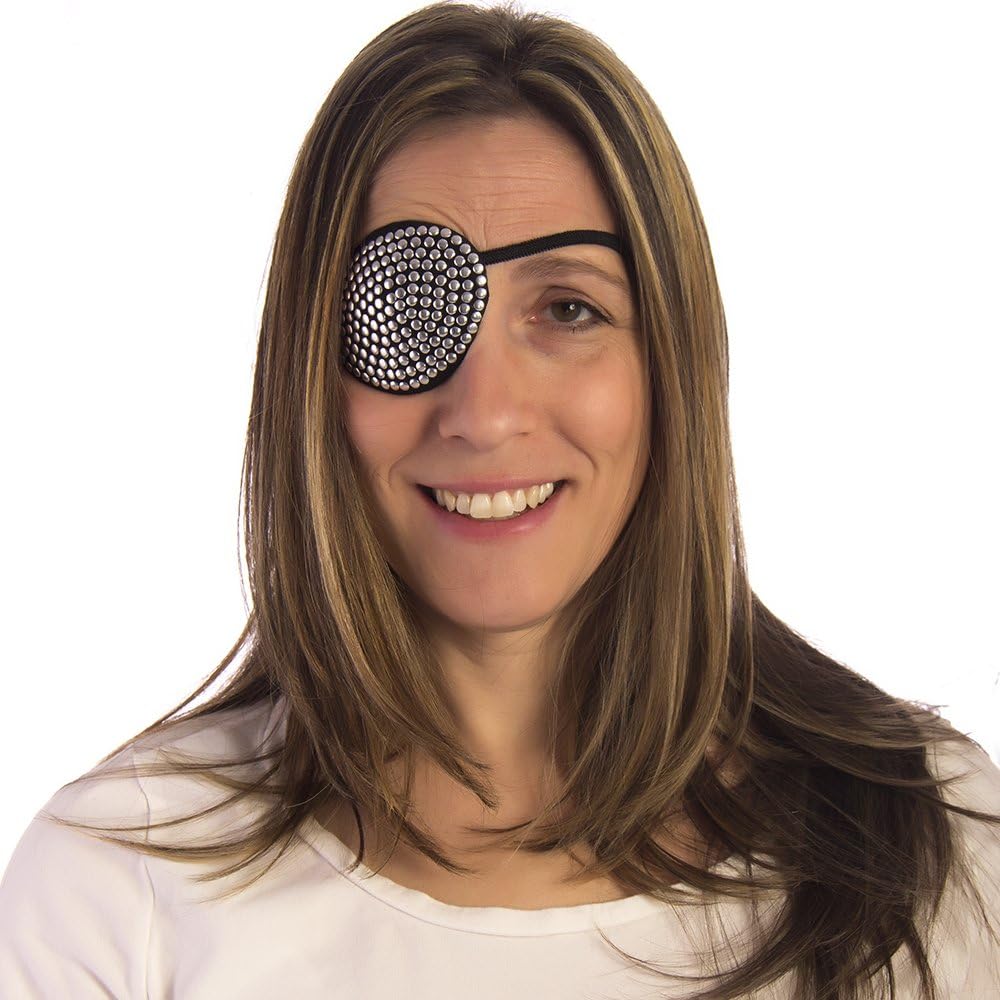 Amazon.com: HMS Men's Diamente Eye Patch, Silver, one size : Clothing ...