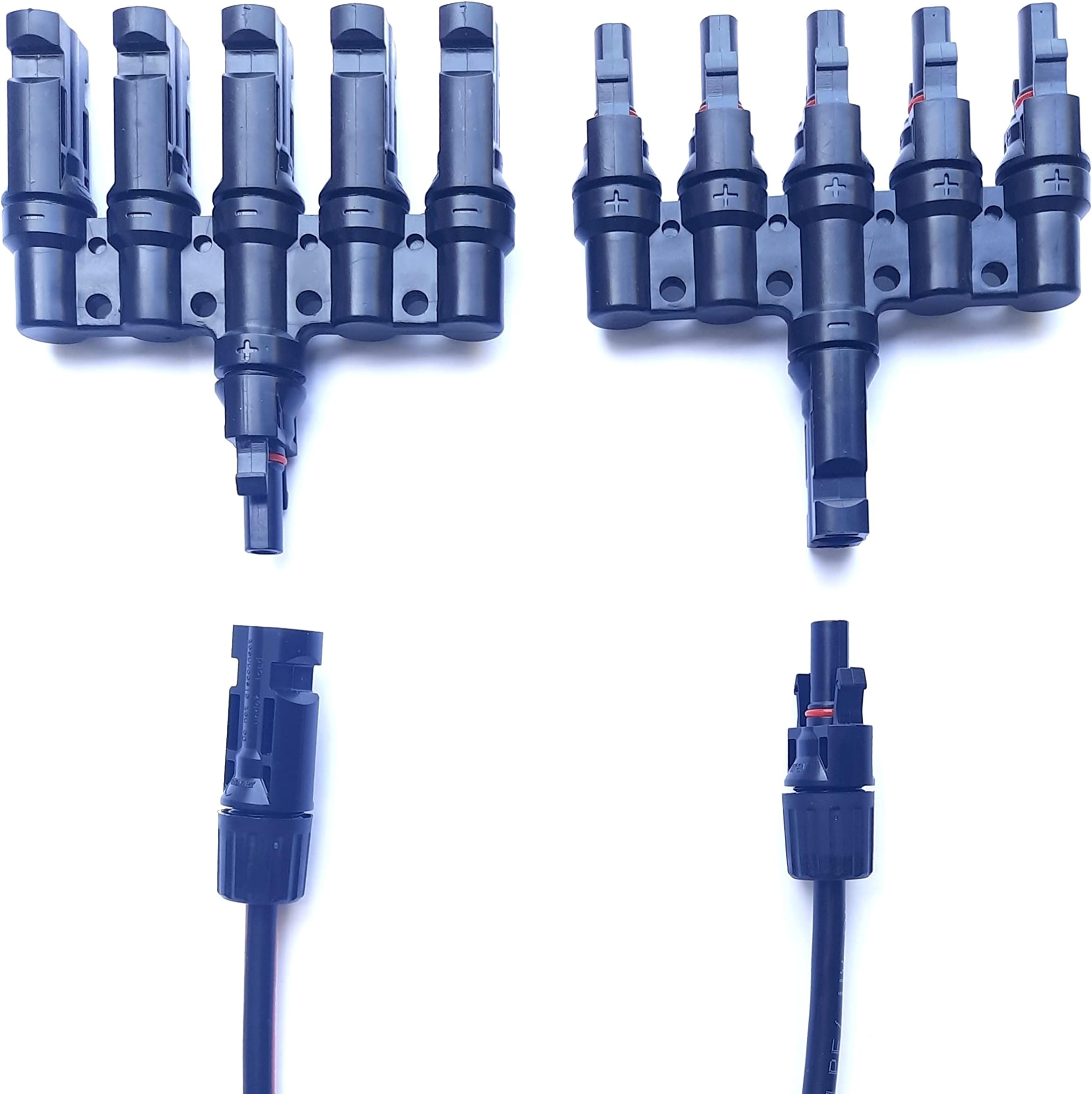 Kenbrook Solar 6 in 1 T6 Connector with MC4 Connector (with 1 Pair MC4 ...