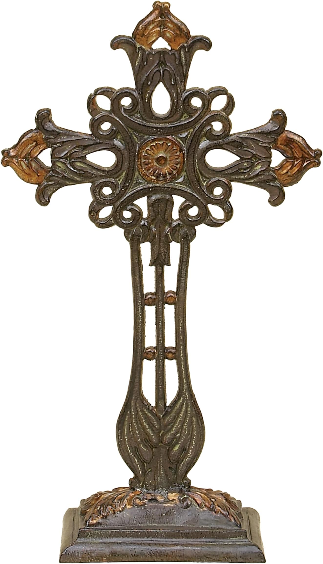 Amazon.com: Retrome Metal Cross Stand Tabletop for Home Decor, 10" H ...