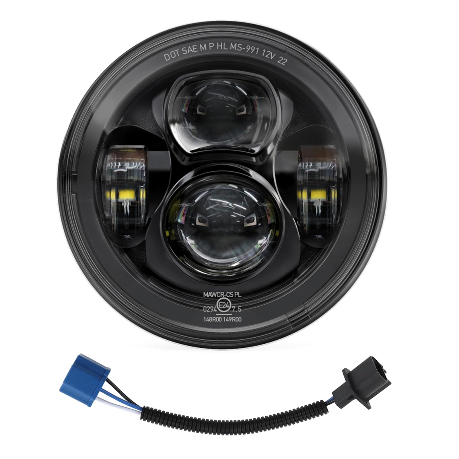 Amazon.com: 7 Inch Motorcycle LED Headlight for Harley Davidson Street ...