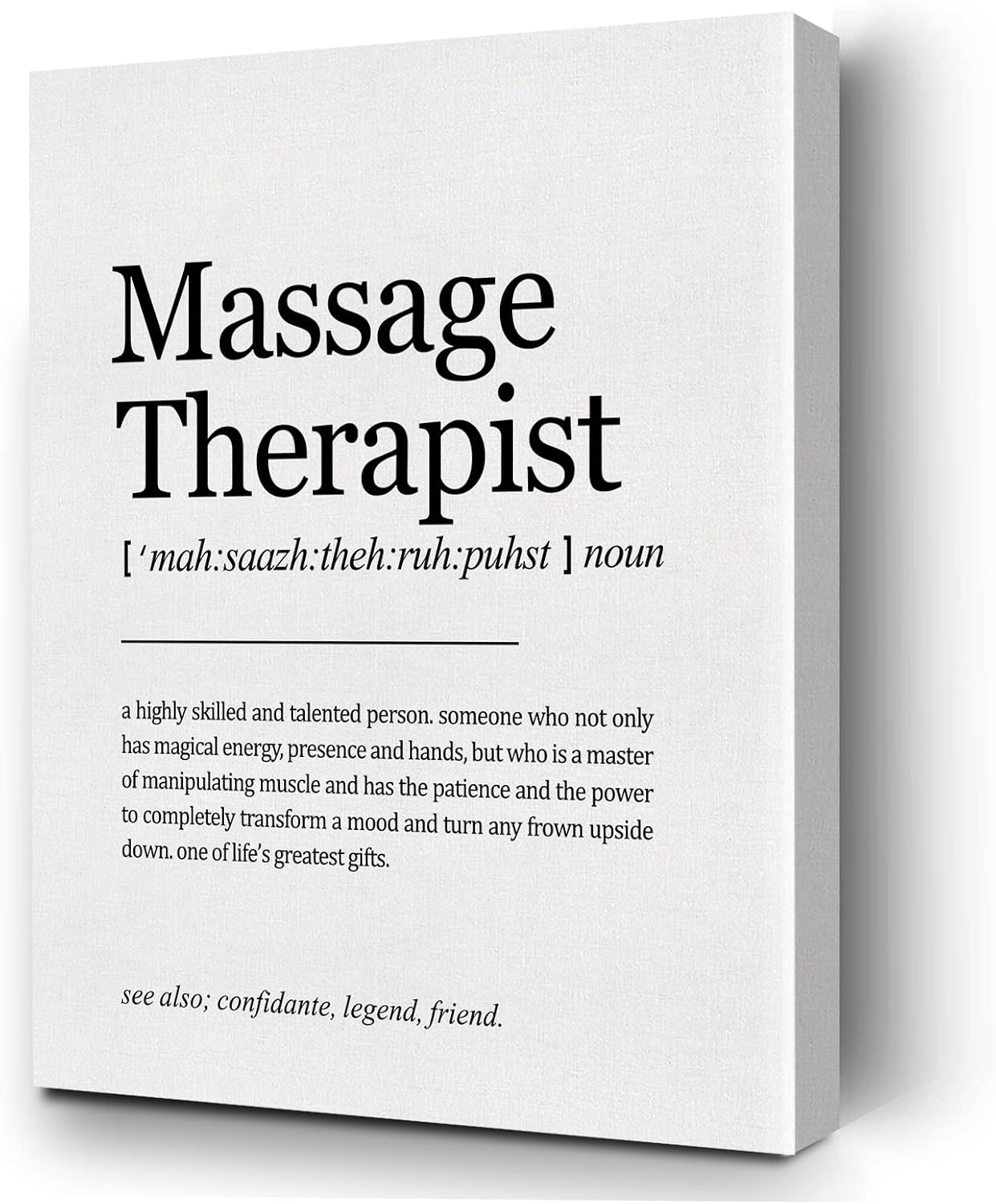 Amazon.com: 963RW Massage Therapist Definition Print Wall Art Decor ...