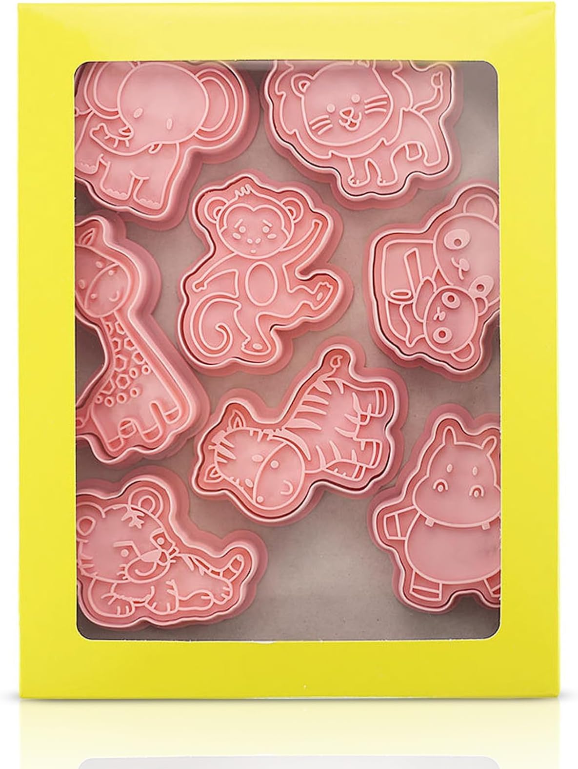 Amazon.com: Cute Animal Cookie Cutters, Bear, Cat, Bunny, Piglet Cookie ...