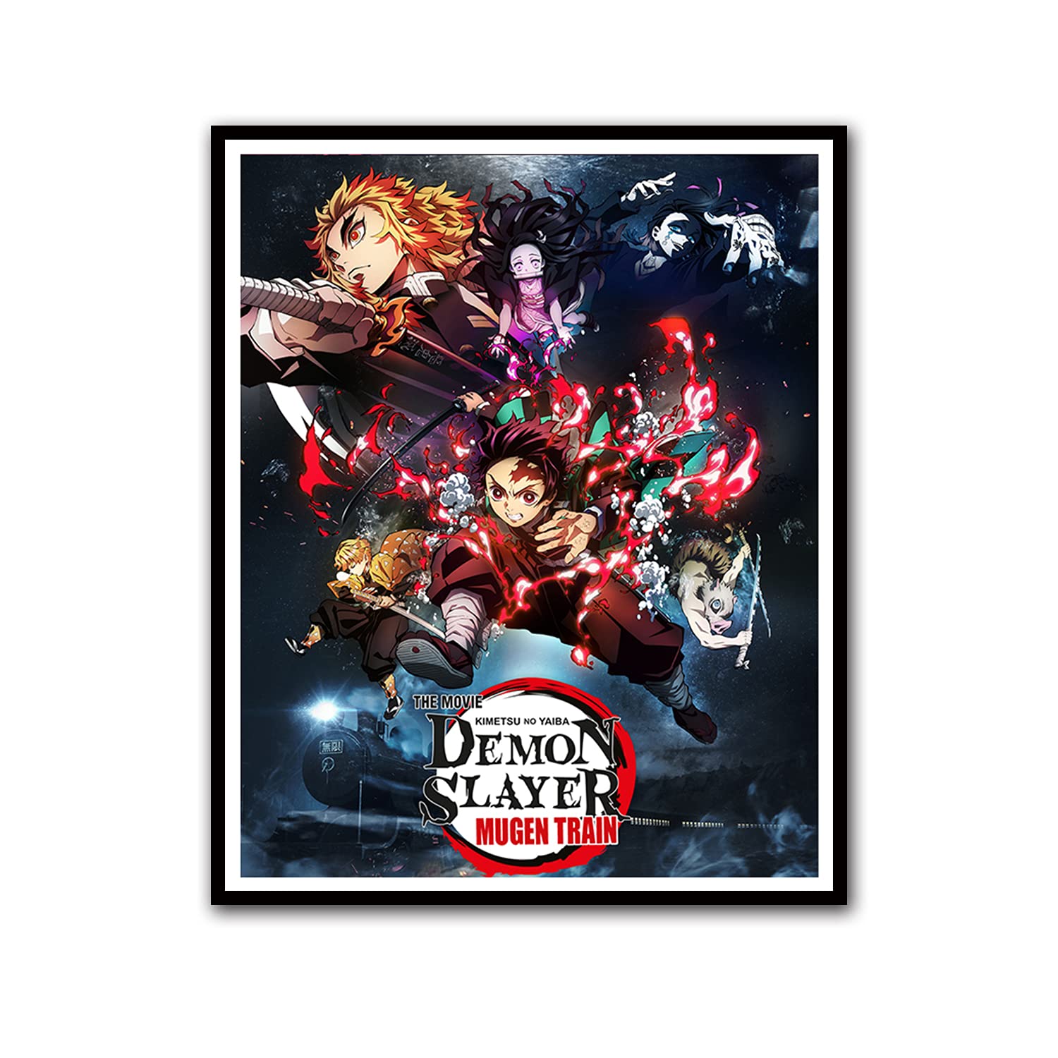 Buy Demon Slayer Anime Magazine Cover Wall Art Print on Canvas for Home ...