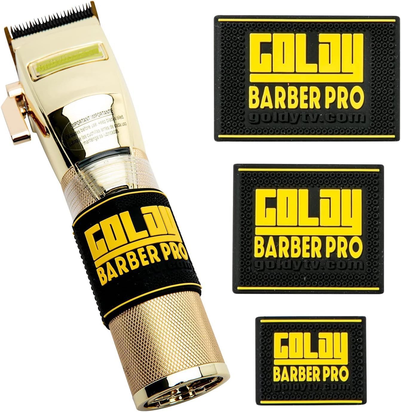 GOLDY BARBER PRO Grips Professional Barber Clipper Grip 3 PCS, Non Slip ...