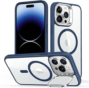 Amazon.com: ESR for iPhone 14 Pro Max Case, Compatible with MagSafe, Built-in Camera Ring Stand ...