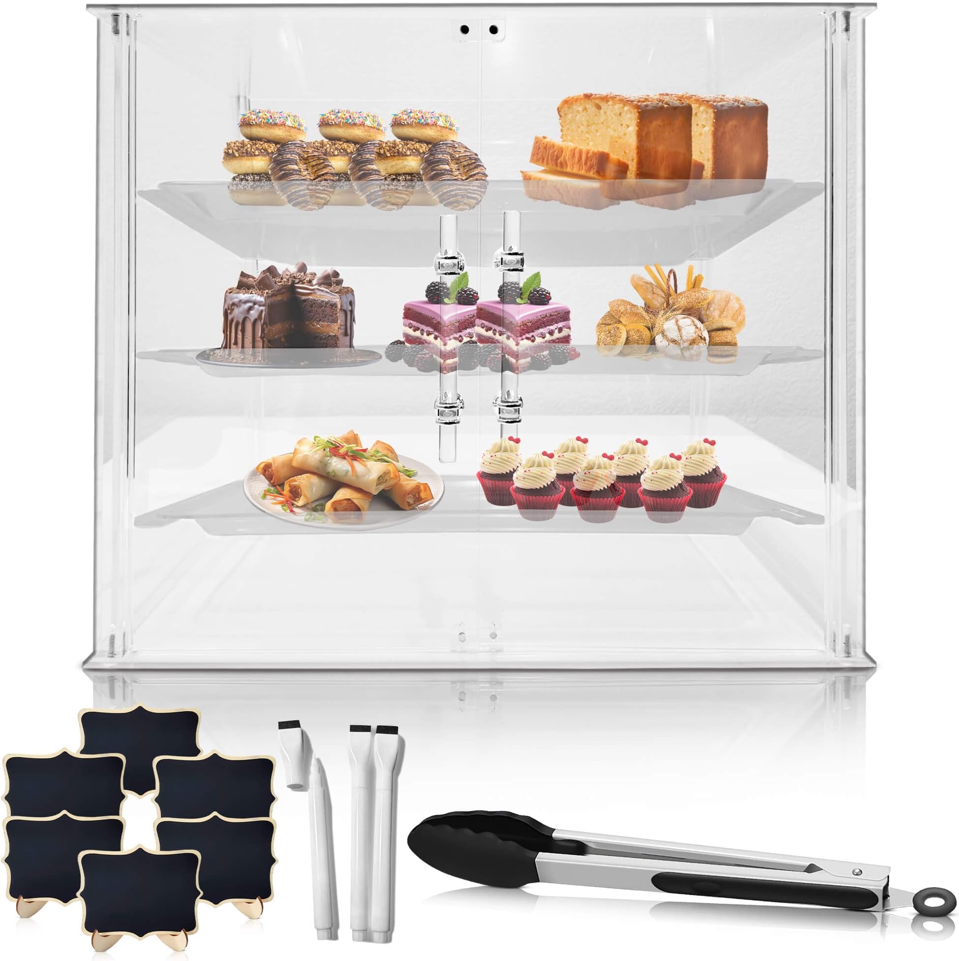 Amazon.com: Savvy Life Commercial Countertop Bakery Pastry Display Case ...