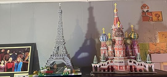 Amazon.com: dOvOb Architecture Eiffel Tower Micro Blocks Set, 3369 ...