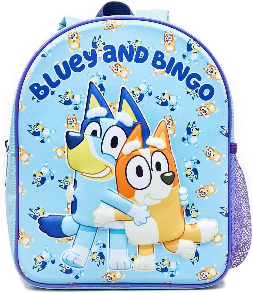 Bluey & Bingo Backpack Kids School Bag Childrens Nursery Travel Toys ...