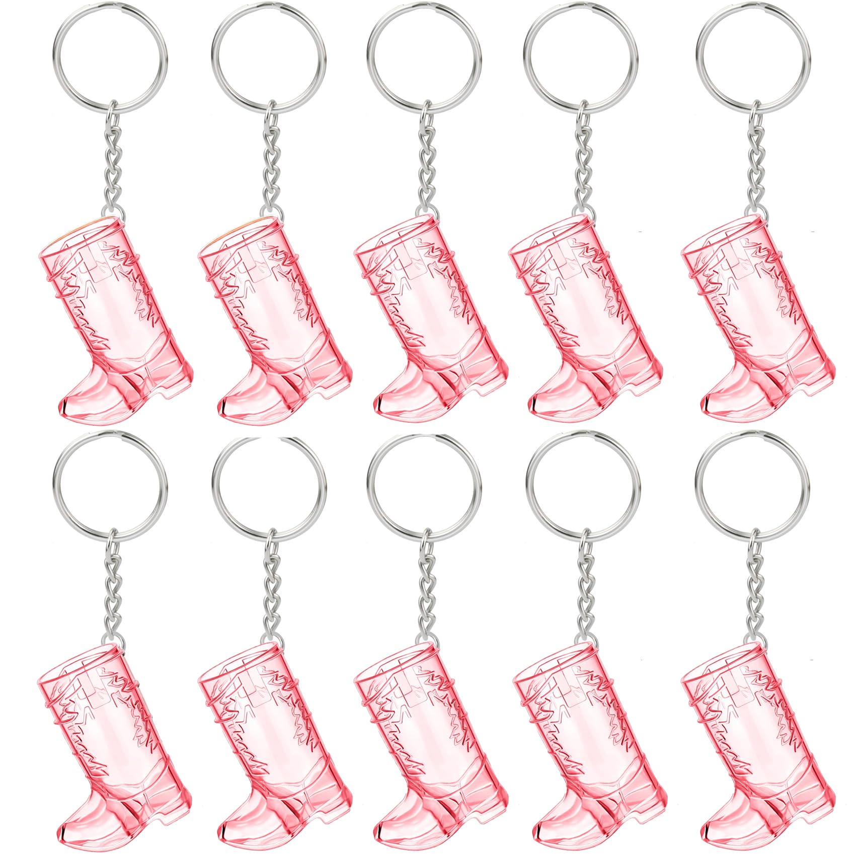Amazon.com: 10 Pcs Cowgirl Cowboy Boot Keychains Western Party ...