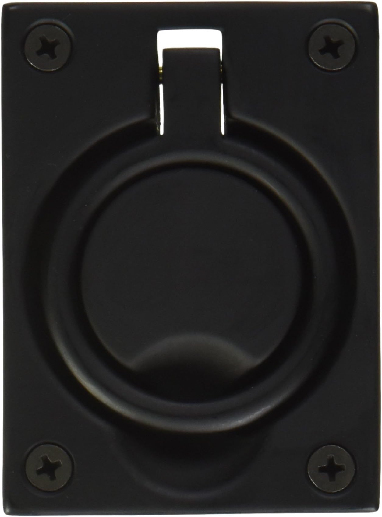 Baldwin 0395190 Flush Ring Pull, Black - Cabinet And Furniture Pulls - Amazon.com